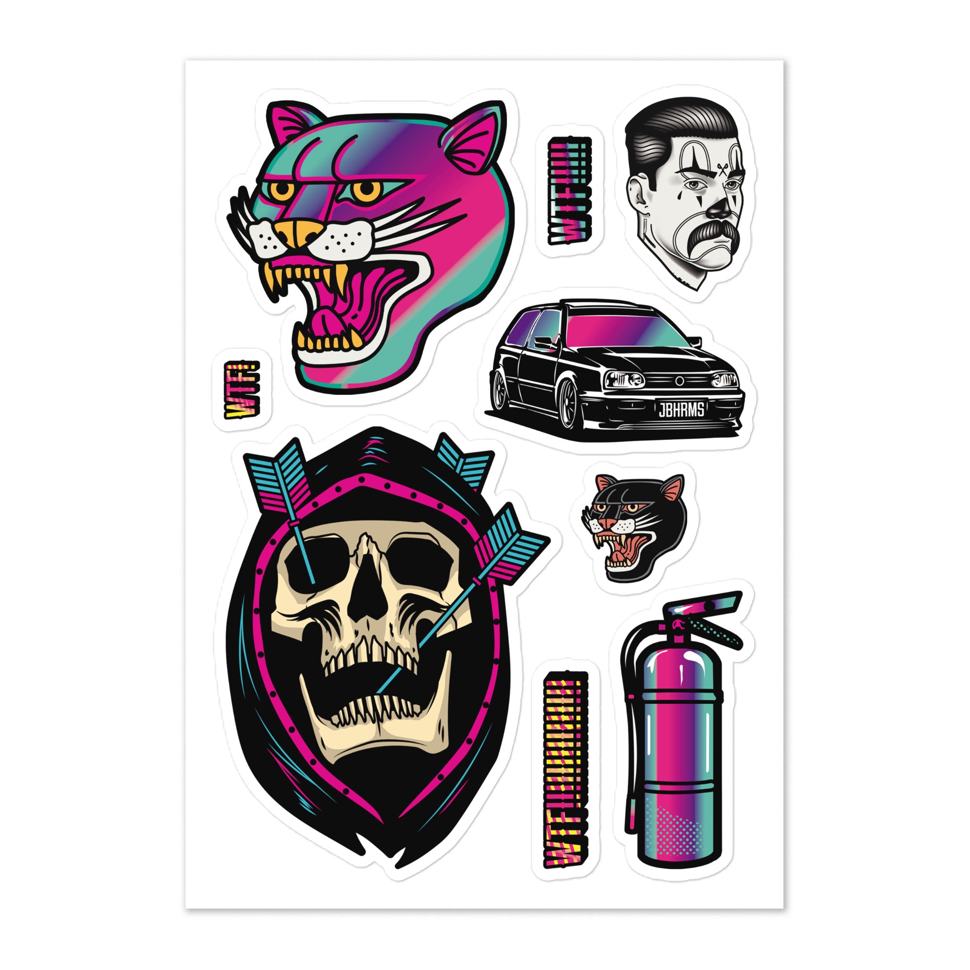 STREET STICKERS SHEET – JOHNBHRAMS